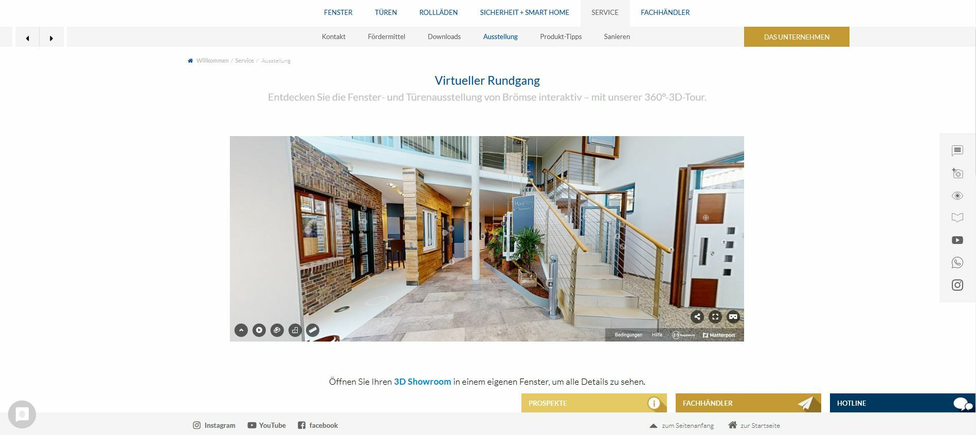 3D-Visualisierung einer Produktausstellung für virtuelle Rundgänge und ...