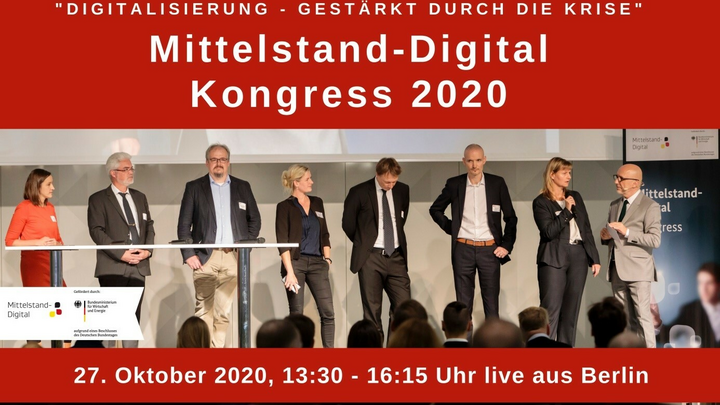 Mittelstand-Digital Kongress am 27. Oktober 2020 live aus Berlin ...
